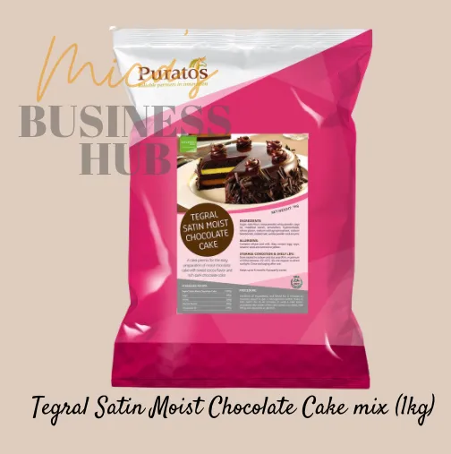 PURATOS Tegral Satin Moist Chocolate Cake mix (1kg) | Lazada PH