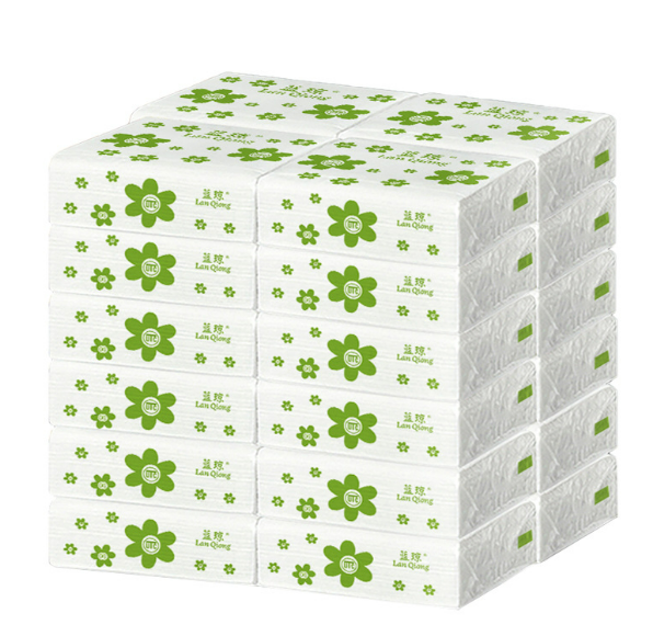 3 Layer Bamboo Pulp Square Soft Facial Tissue Hand Tissue Home Use Soft ...