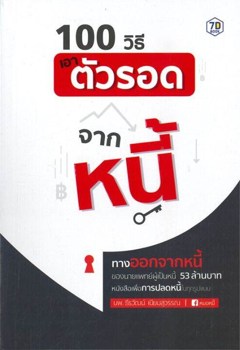 หนังสือ 100 วิธีเอาตัวรอดจากหนี้ การเงิน การลงทุน สำนักพิมพ์ 7D BOOK ผู้แต่ง น.พ.ธีรวัฒน์ เนียม ...