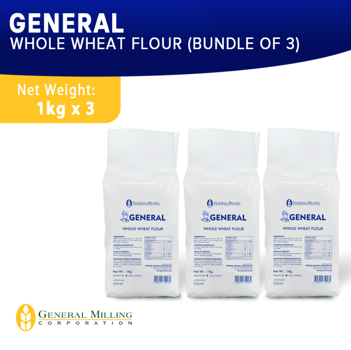 General Whole Wheat Flour 1kg Bundle of 3 | Lazada PH