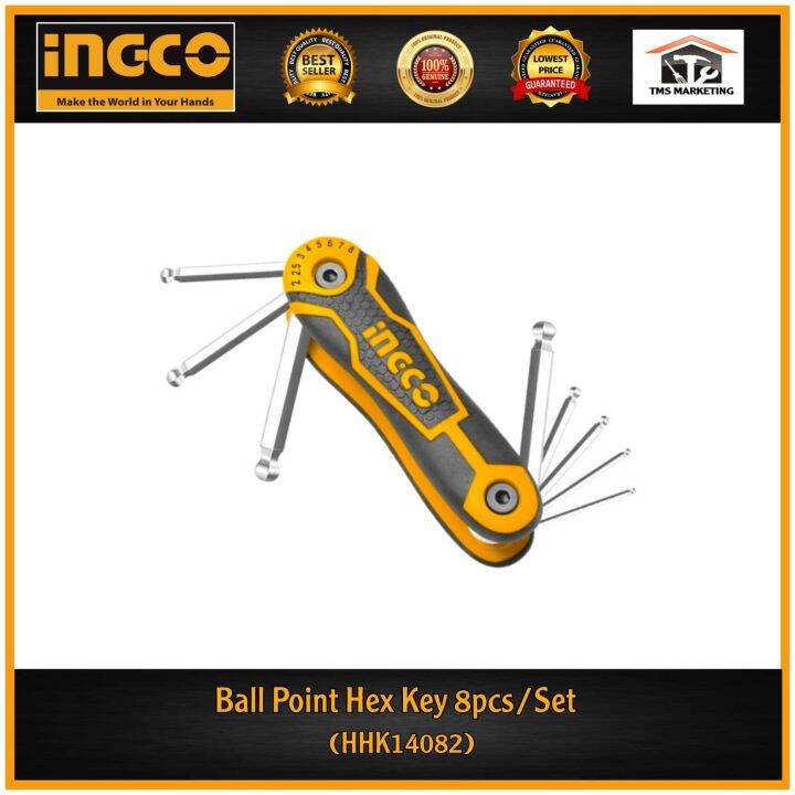 INGCO Ball Point Hex Key HHK14082 | Lazada PH