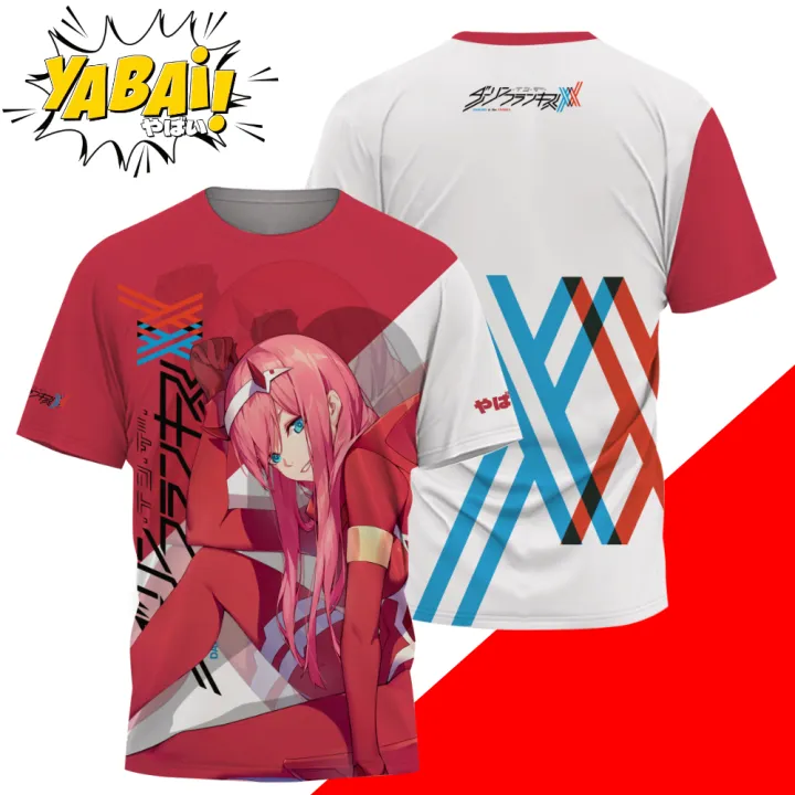 Yabaii Zero Two Darling in the Franxx 02 Premium Full Bleed Anime T ...