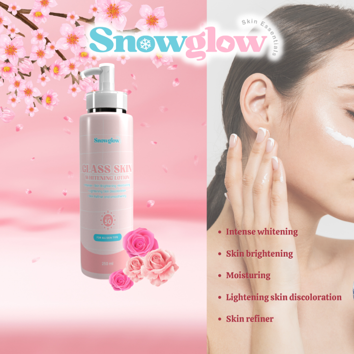 SnowGlow SAKURA 10X WHITENING LOTION FACE & BODY SPF 60 | Lazada PH