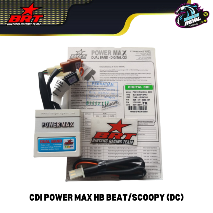 BRT BIntang Racing Team CDI Powermax Power Max Hiperband Hyperband HB Beat Scoopy Spacy Arus DC ...