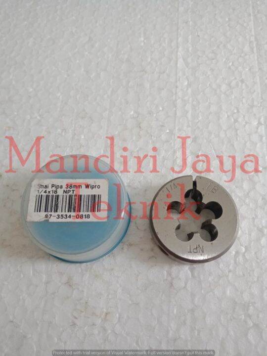 Mata Snai Senai Pipa / Round Dies 1/4 x 18 NPT WIPRO | Lazada Indonesia