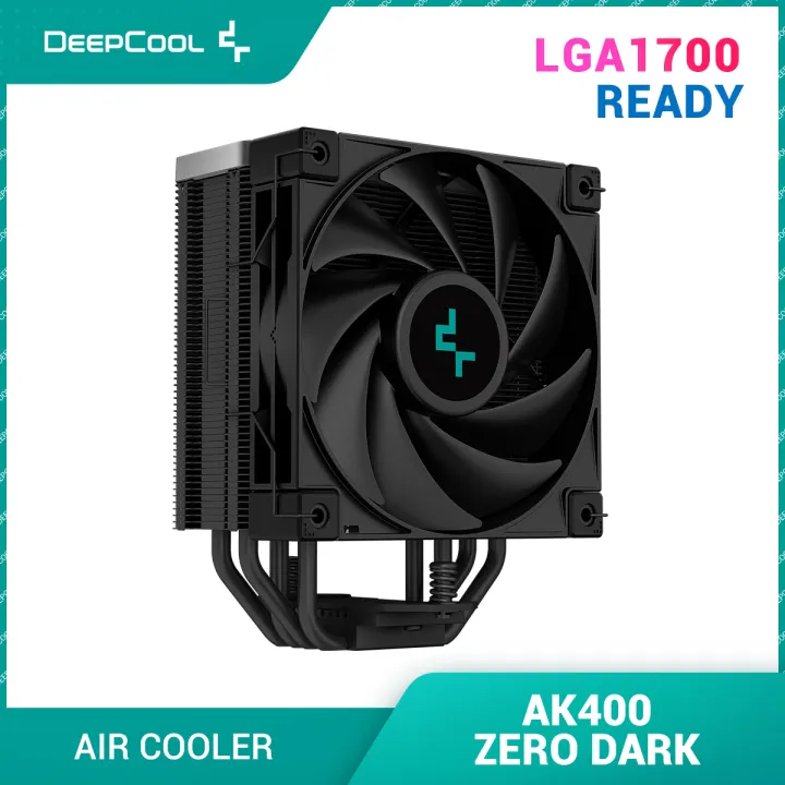 DeepCool AK400 ZERO DARK Performance CPU Cooler, 4 Direct Touch Copper ...