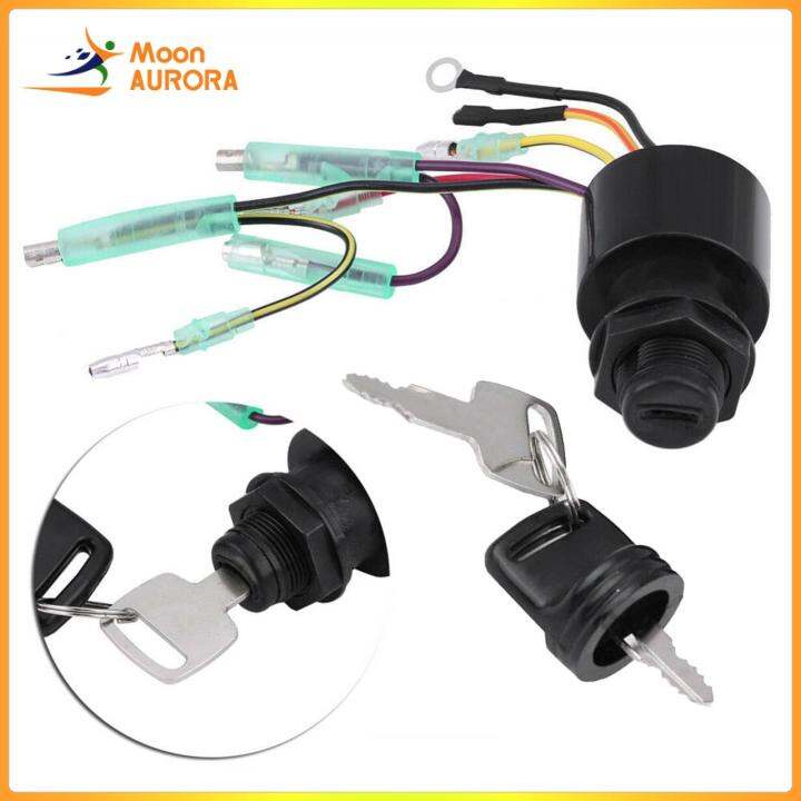 Moon AURORA Ignition Key Switch 3 Position for Mercury Outboard Remote ...