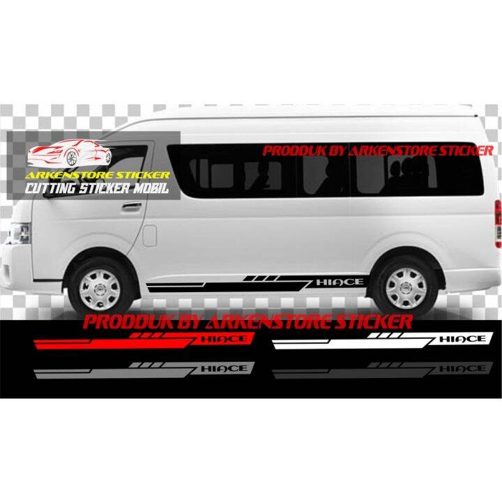 STICKER MOBIL HIACE CUTTING STICKER STIKER MOBIL TOYOTA HIACE SIDE ...