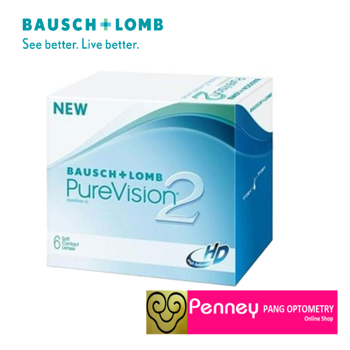 [Pre-Order] B&L PureVision 2 HD Monthly (6 lenses/box) | Lazada