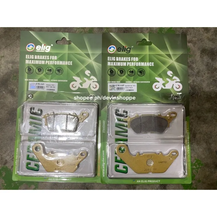 ELIG Ceramic Brake Pad for Nmax V1 Nmax V2 | Lazada PH