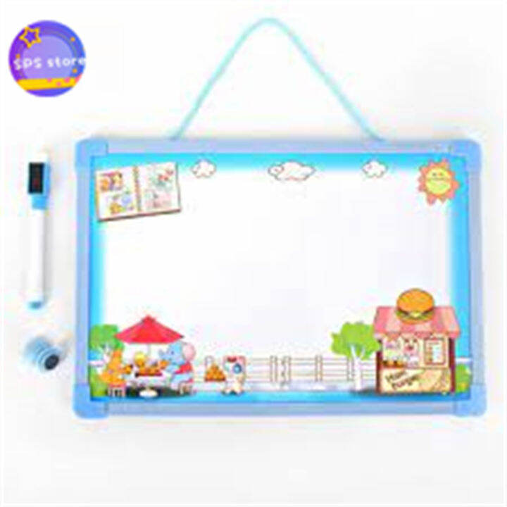 WS★Children's cartoon whiteboard with whiteboard pen and writing board ...