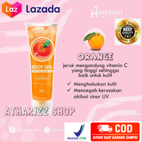 HANASUI BODY SPA GEL COLLAGEN 300ml- Sertifikat BPOM - PEELING GEL ...