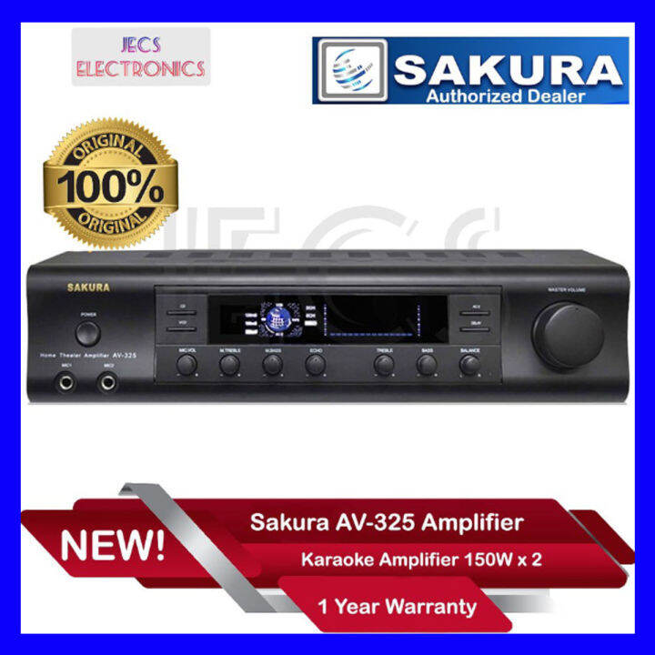 SAKURA AV-325 KARAOKE AMPLIFIER 150W X 2 ORIGINAL BRAND NEW | Lazada PH