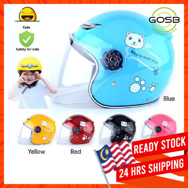 [Nuoman Brand] GOSB Kids Motorcycle Cartoon Helmet Head Protection Open ...