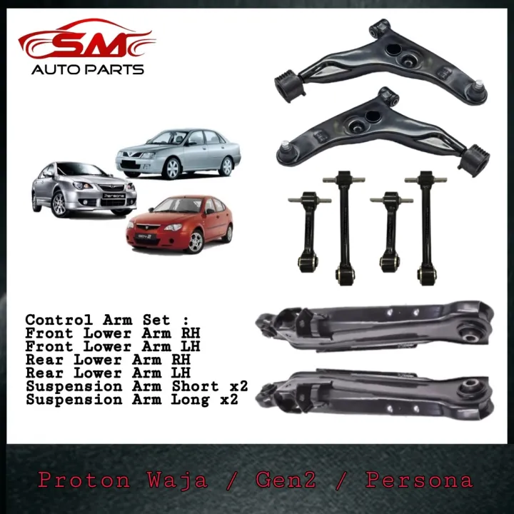 SM Control Arm Set - Proton Waja Gen2 Persona ( Lower Arm Suspension ...
