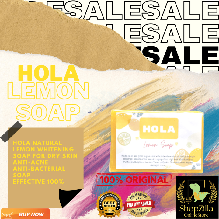 ORIGINAL HOLA LEMON SOAP ANTI OILY SKIN SOAP | SMOOTHEN SKIN SUPER ...
