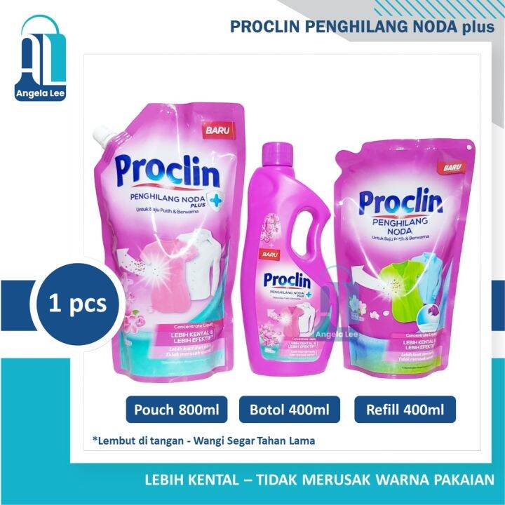 Proclin Penghilang Noda Plus Pemutih Baju Putih dan Berwarna kaporit ...