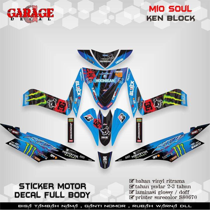 Decal Mio soul karbu full body Sticker Mio Soul karbu full body Ken ...
