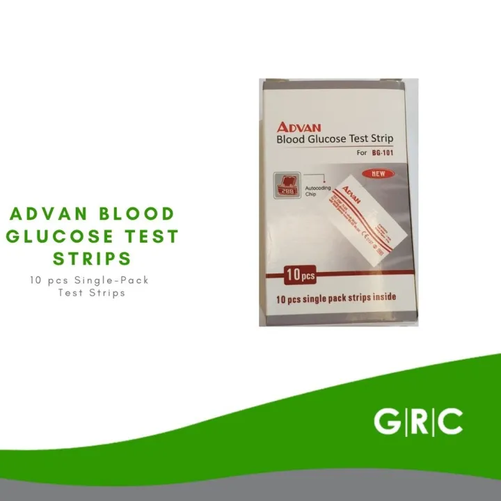 Advan Glucose Test Strips 10pcs/25pcs | Lazada PH