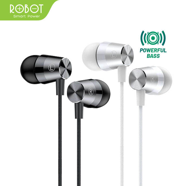 Headset Earphone ROBOT Android / iPhone - Garansi Resmi 1 Tahun - RE101 ...
