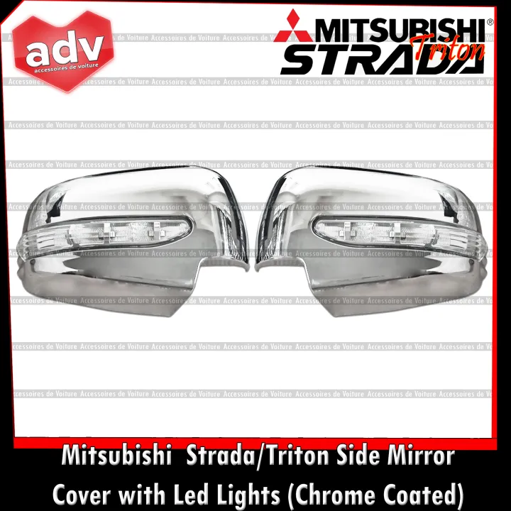 Mitsubishi Strada / Triton 2009-2011 Side Mirror Cover with Led Lights ...