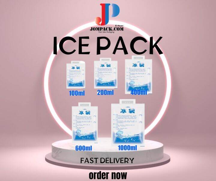 JOMPACK Ice pack Ais Pek 100/200/400ML Reusable Ice Pack For Breastmilk ...