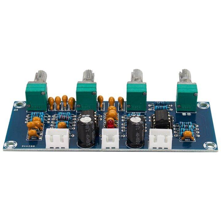 NE5532 Tone Board Preamp Pre-Amp with Treble Bass Volume Adjustment Pre-Amplifier Tone ...
