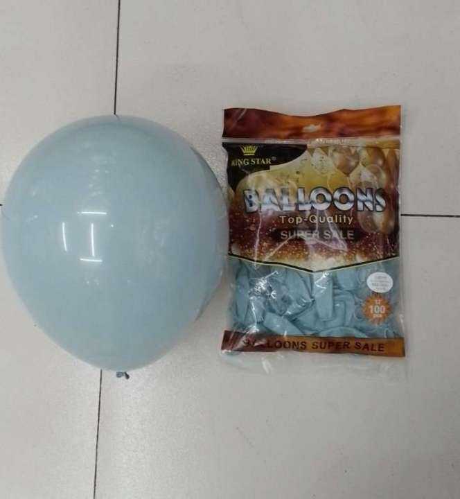 HAZE BLUE RETRO COLOR BALLOON 12 INCH 100 PCS | Lazada PH