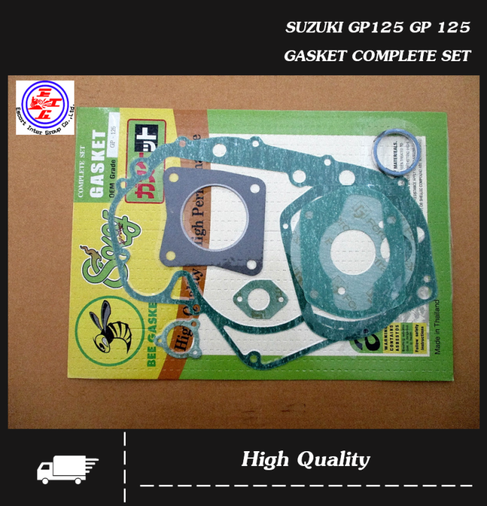 SUZUKI GP125 GP 125 ENGINE GASKET COMPLETE SET #ปะเก็นเครื่อง ชุดใหญ่ ...