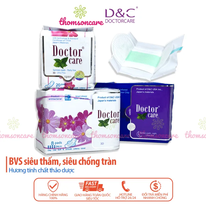 Băng vệ sinh Doctor care Hàng ngày và ban đêm, bvs phụ nữ chống tràn ...