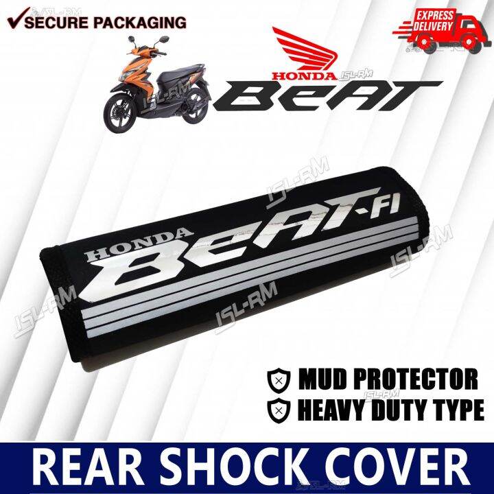 Honda Beat Rear Shock Cover 1pc Black Silver Plug and play Honda Beat ...