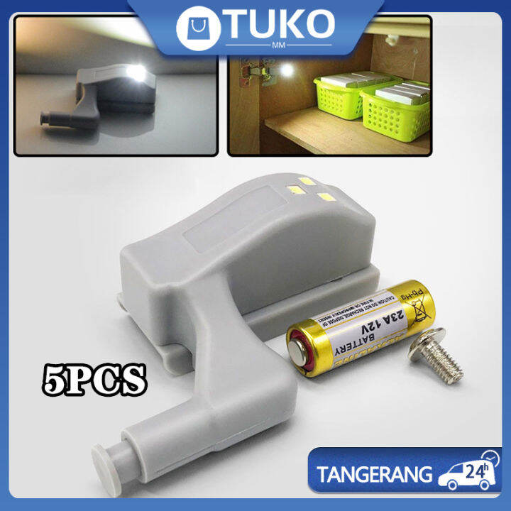 Lampu LED Engsel Pintu Lemari Pakaian Laci/Hinge Light Otomatis Nyala ...