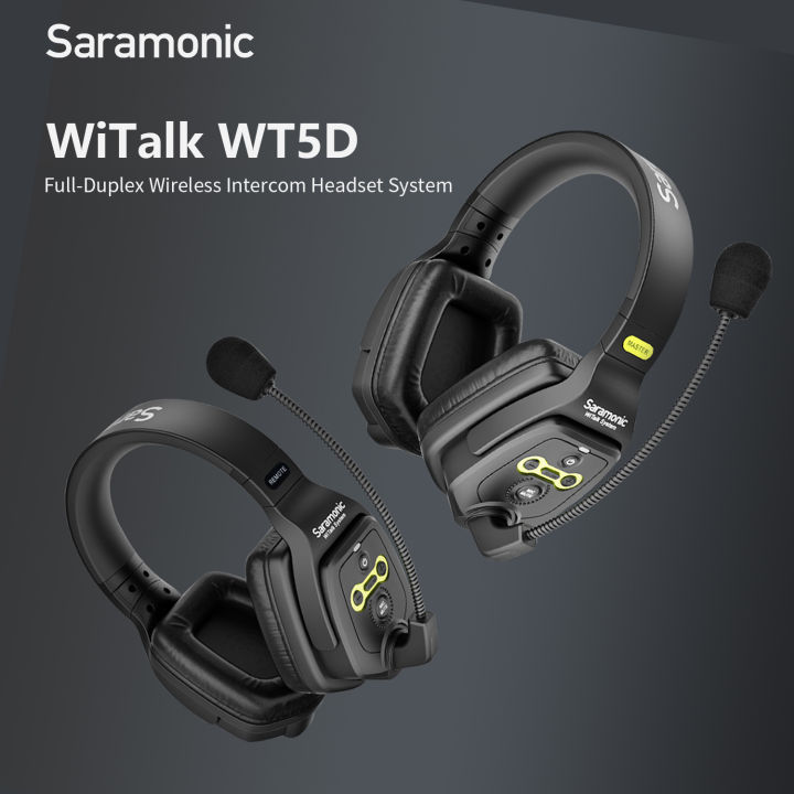 Saramonic WiTalk WT5D 5-Person Full Duplex Wireless Intercom 1312ft ...