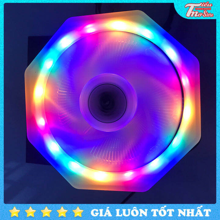 Quạt tản nhiệt CPU M105 LED RBG Socket Intel /AMD (Full box + keo tản ...
