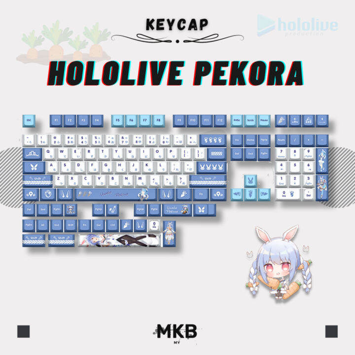 [READY STOCK] Hololive Usada Pekora Anime Vtuber PBT Cherry Profile ...