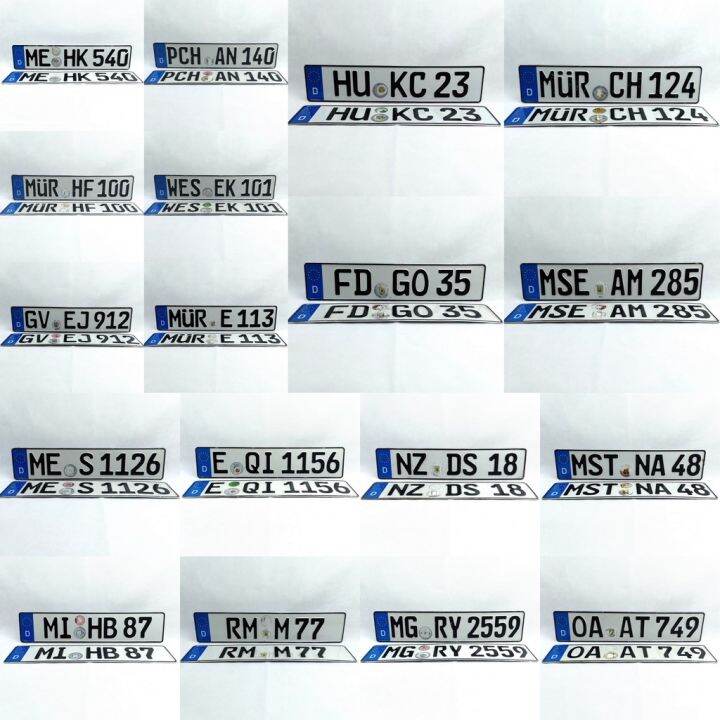 Europlates from Germany - VARIOUS Used Original Plates 2 Pcs | Lazada PH