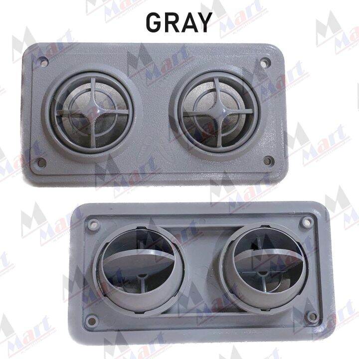 Universal Bus Van Air Cond Louver Vent Outlet (Gray / Black) 冷气出风口 | Lazada