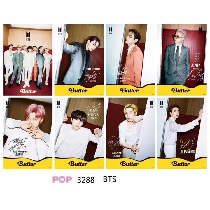 Butter Solo Group BTS Poster k-pop 1set=8pcs A3 SizehNp | Lazada PH