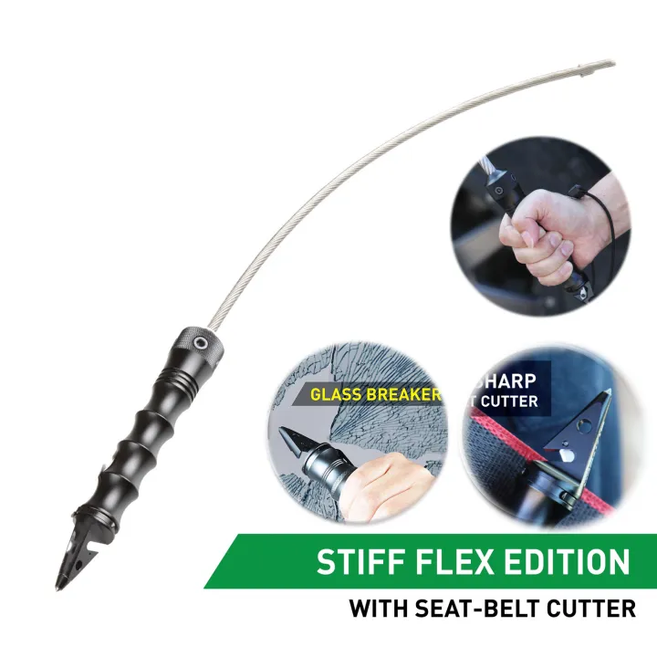 Window Breaker Wire Whip Stinger Whip Multi-function Tactical Whip ...