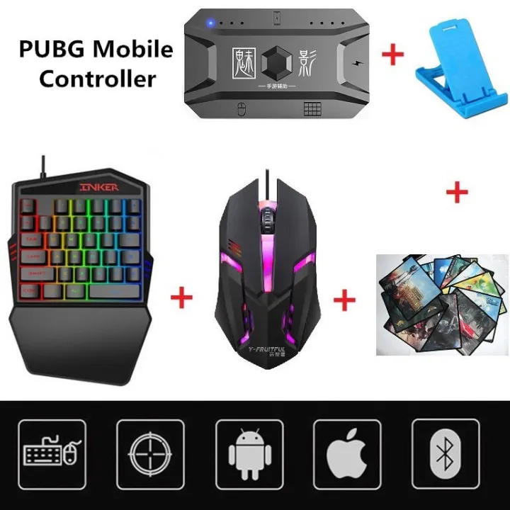 Pubg Mobile Gamepad Controller Gaming Keyboard Mouse Converter For