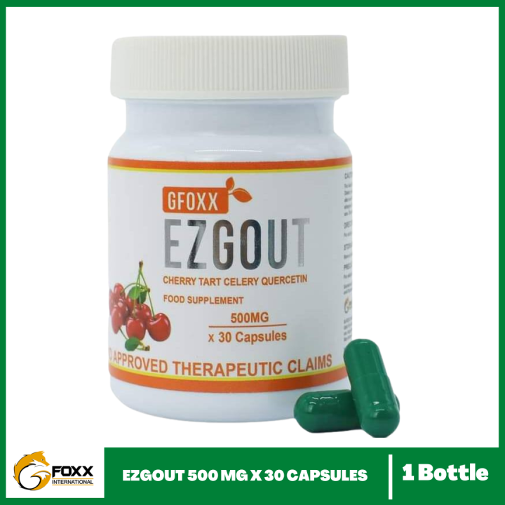 GFOXX EZGout 500mg X 30 Capsules ( 1 Bottle ) | Lazada PH