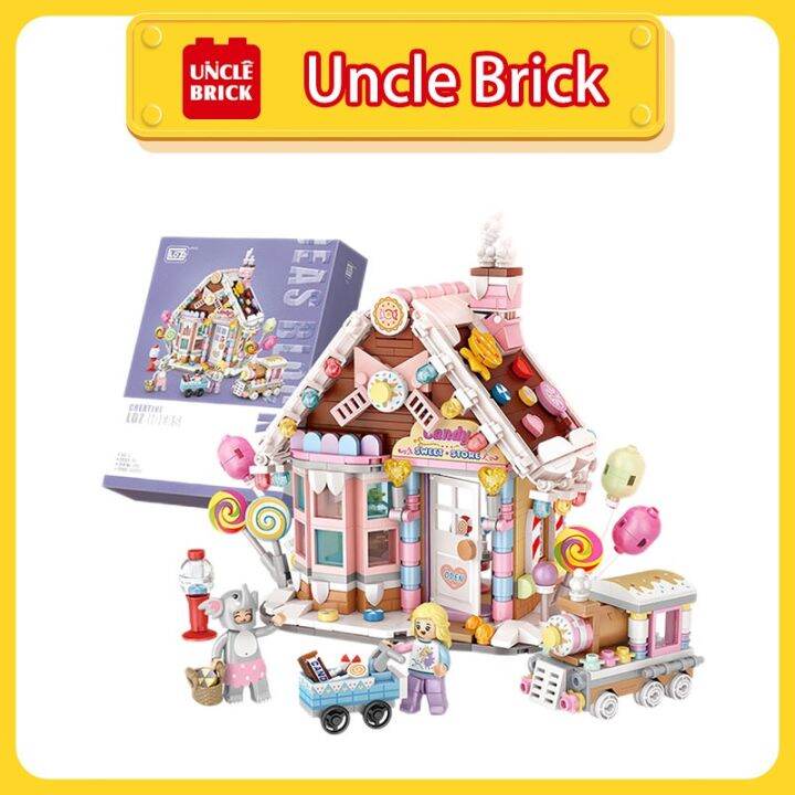 ส่งทันที mini block Candy house โมเดลอาคาร ของเล่นเด็กผู้หญิง ของขวัญ ...