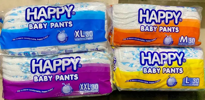 Happy Baby Pants Diaper (30pcs in 1pack) | Lazada PH