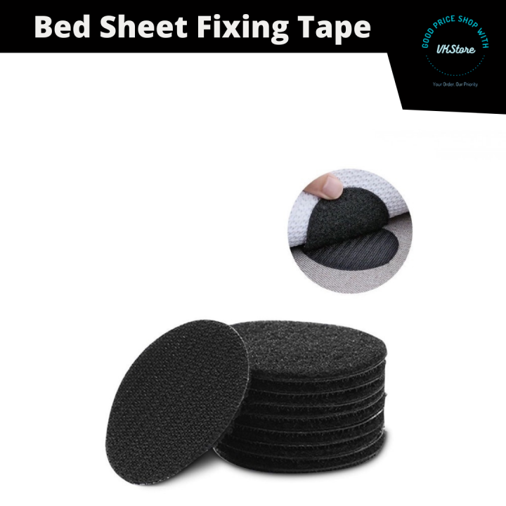 Bed sheet fixing stickers seamless double sided adhesive Velcro Tape ...