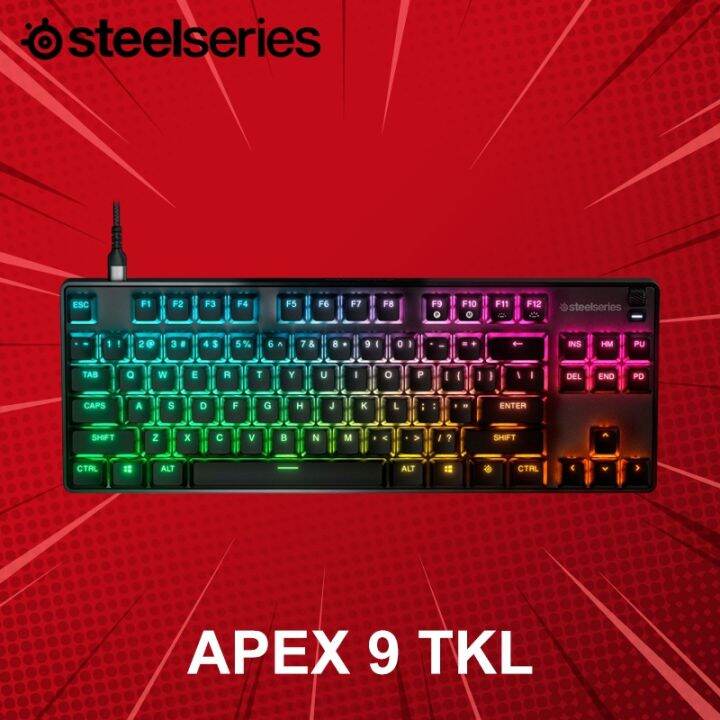 คีย์บอร์ด SteelSeries รุ่น Apex 9 TKL (ภาษาอังกฤษ) ประกันศูนย์ 1 ปี | Lazada.co.th