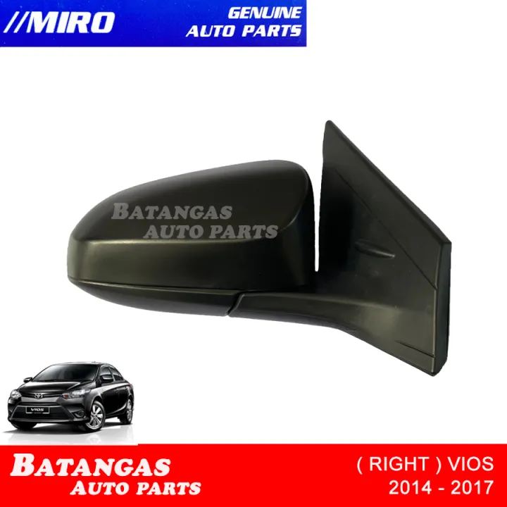 SIDE MIRROR FOR TOYOTA VIOS 2014-2017 MANUAL BLACK (RIGHT) PART NO ...
