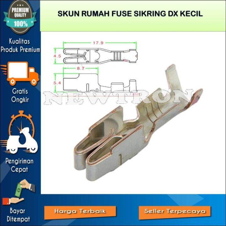 ISI 10 PCS..SKUN FUSE HOLDER BOX MINI RUMAH SEKRING MINI/KECIL TANCAP ...