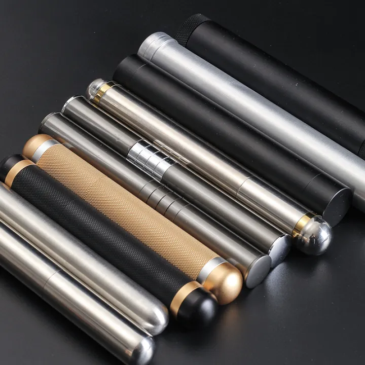 Stainless Steel Cigar Moisturizing Tube Cigar Tube Single Portable ...