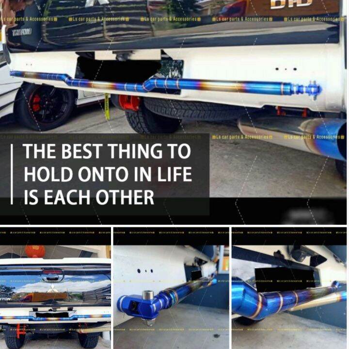 Titanium Crash Bar Rear bumper 4x4 tiatinium Blue colour Cover C Type ...