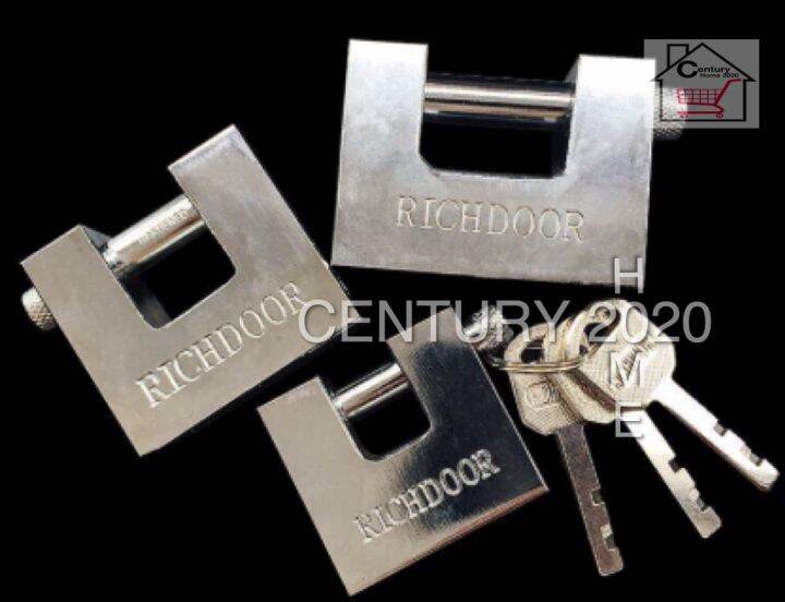 RICHDOOR Armoured Padlock Anti Cut Pad Lock Security Pillar Lock 60mm ...